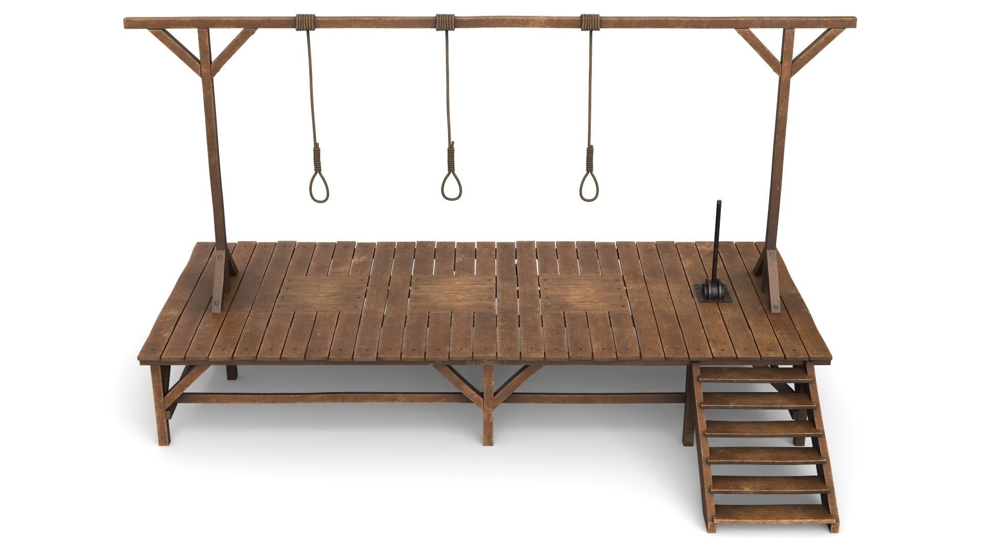 Gallows hanging platform 3D model | CGTrader