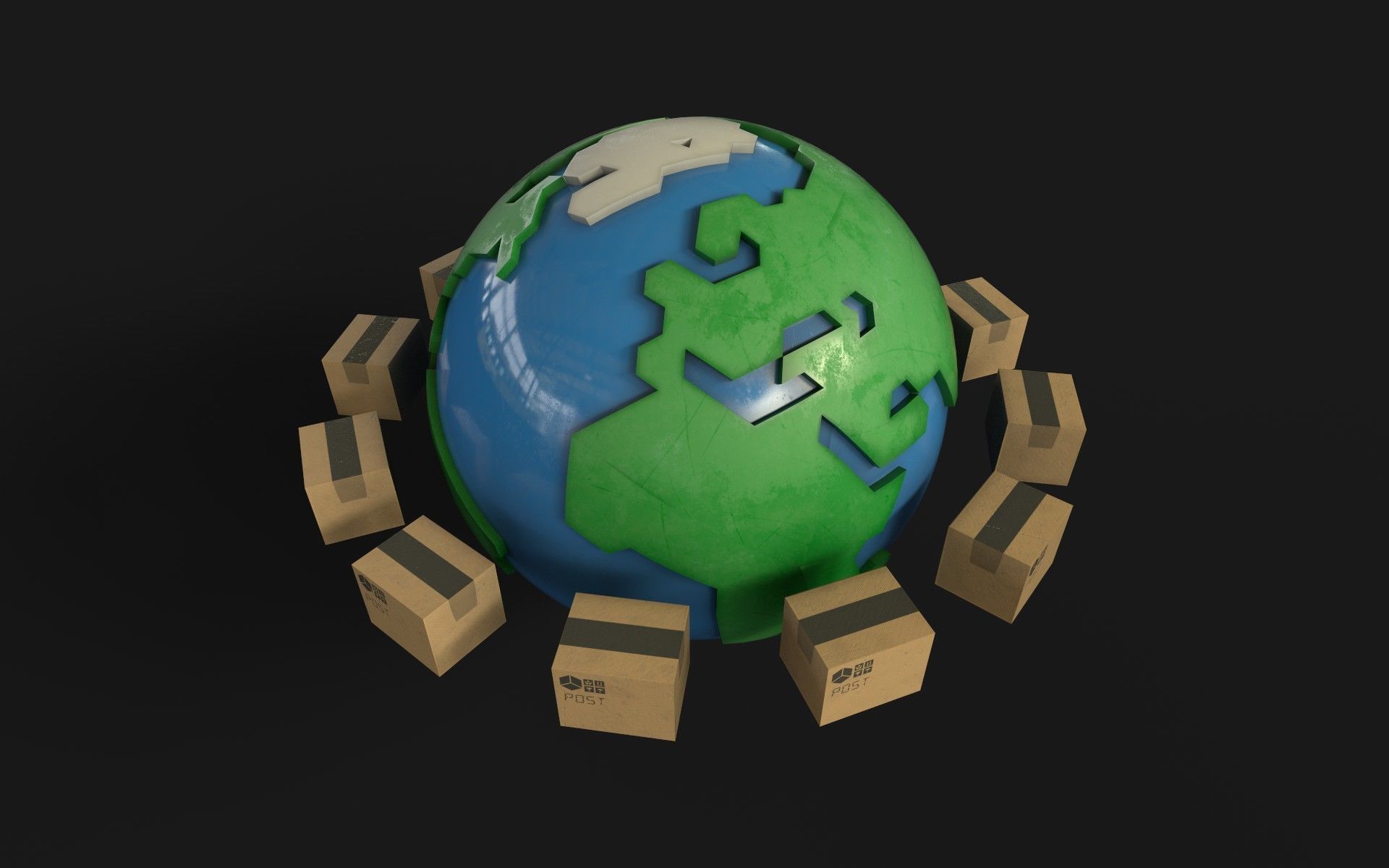 3D model Postal Service Logo VR / AR / low-poly | CGTrader