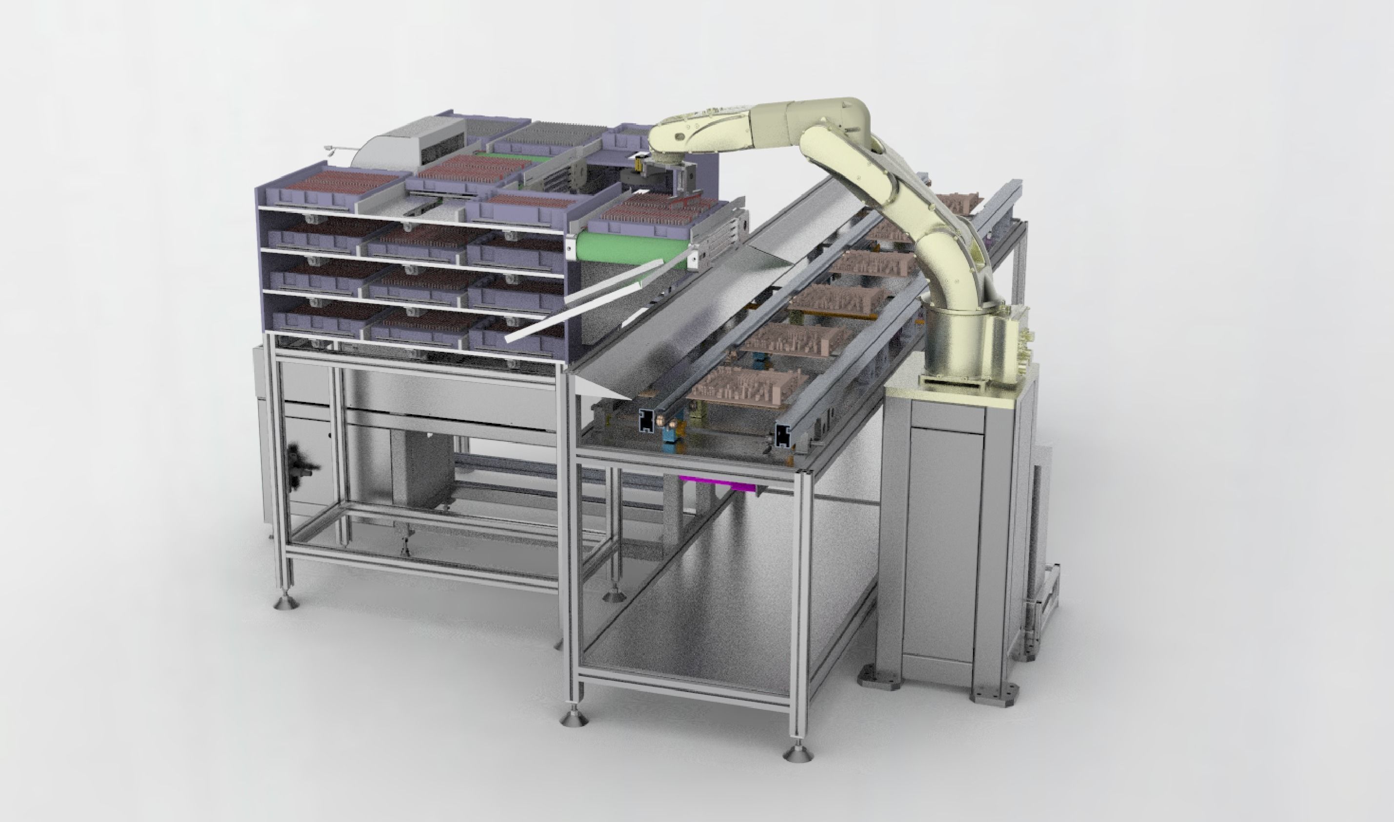 Automatic memory module assembly machine 3D model | CGTrader