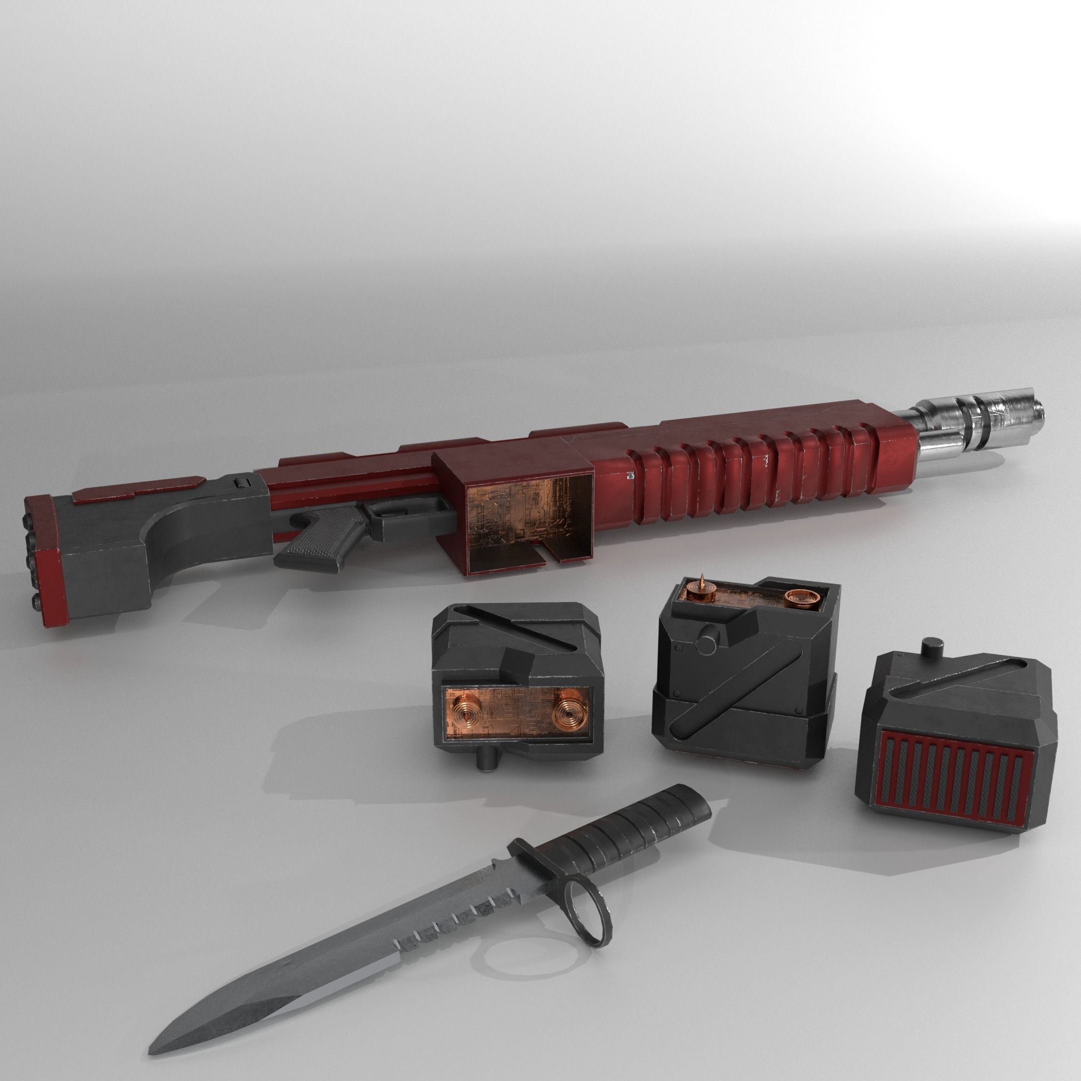 3D model Lasgun VR / AR / low-poly | CGTrader