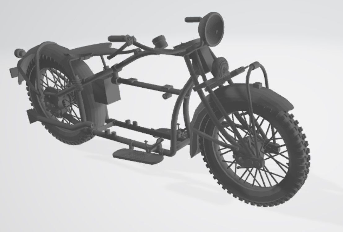 Indian 4 Motorcycle 3D model 3D printable | CGTrader