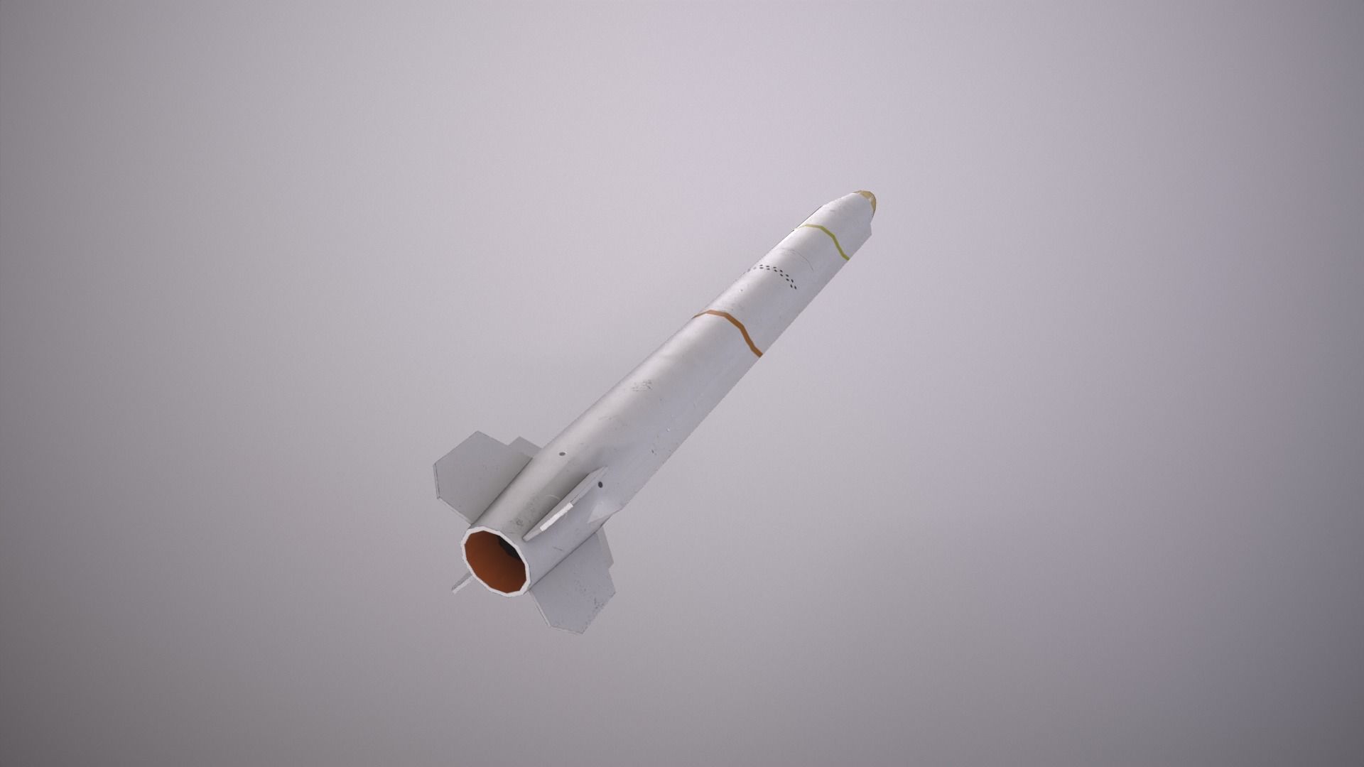 3D model AGM-88G AARGM-ER Anti-radiation Missile VR / AR / low-poly ...