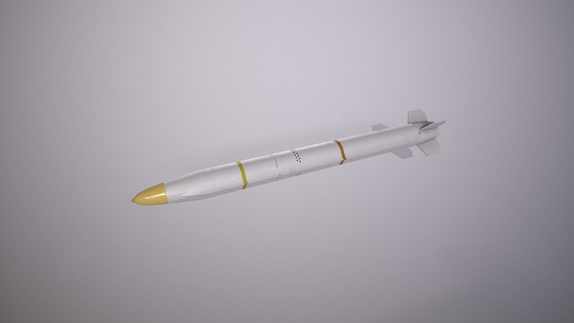 3D model AGM-88G AARGM-ER Anti-radiation Missile VR / AR / low-poly ...