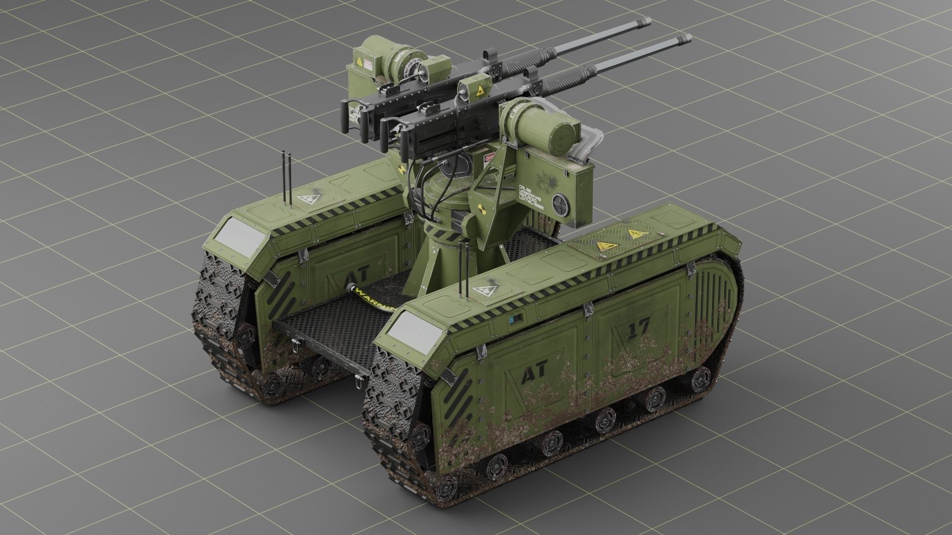 3D model THeMIS - UGV - Unmanned Ground Vehicle VR / AR / low-poly ...