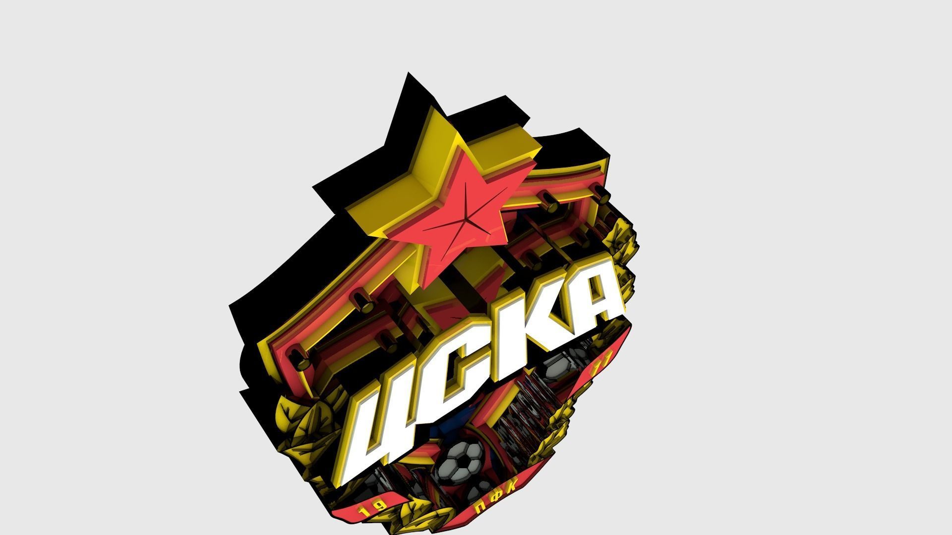 CSKA Moscow logo 3D model | CGTrader