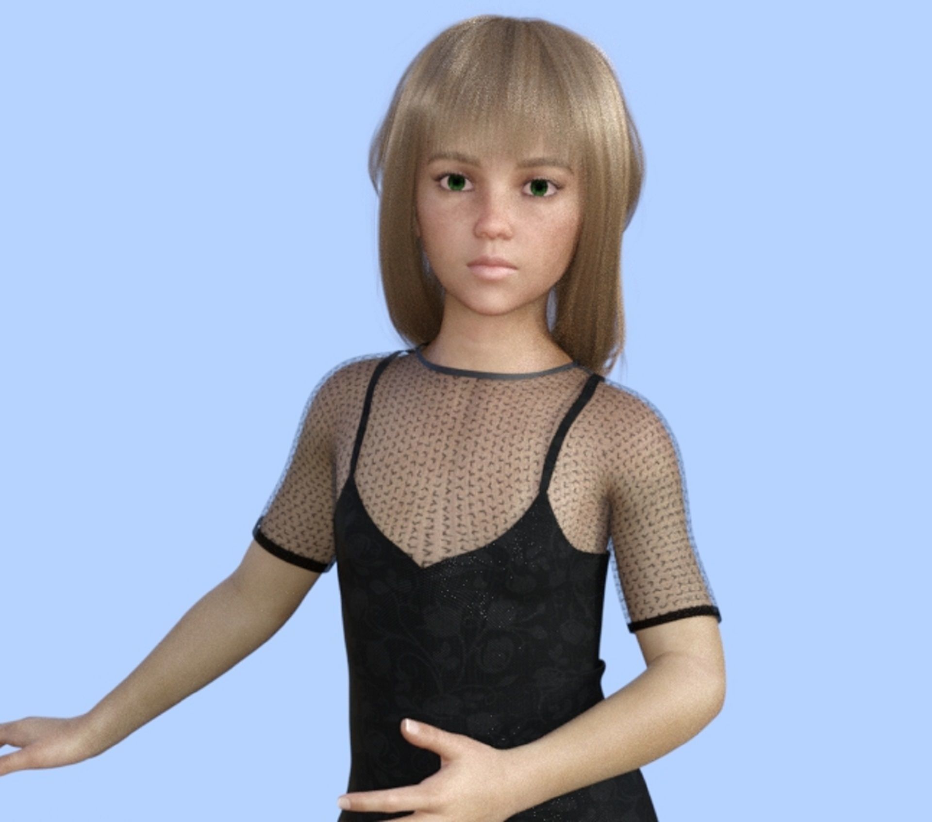 Diana Tween baby Genesis 8 Female 3D Model 3D model | CGTrader
