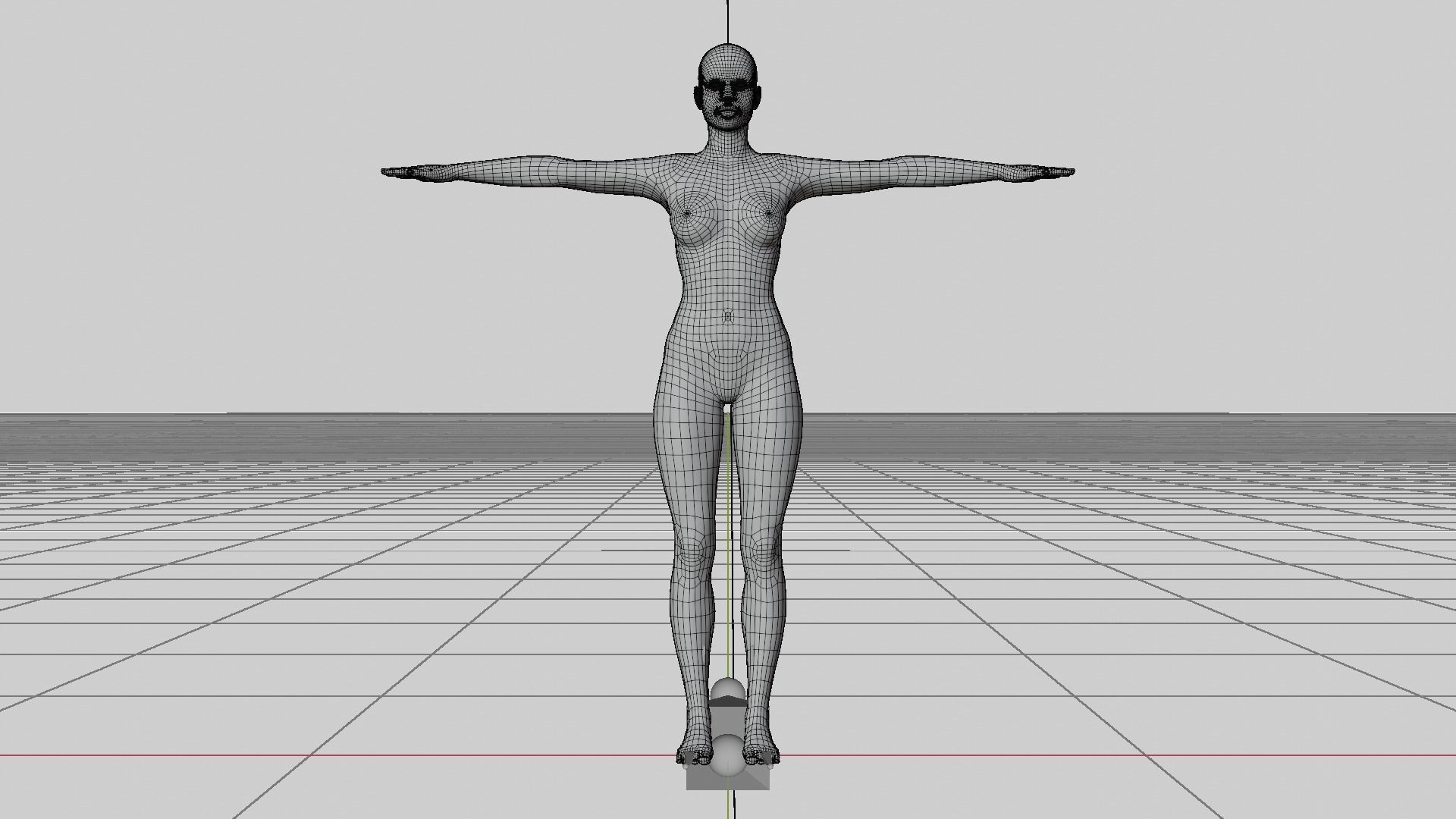 3D model Textured and Rigged Female Base Model VR / AR / low-poly ...