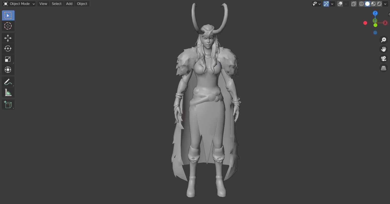 Lady Loki rigged 3D model rigged | CGTrader