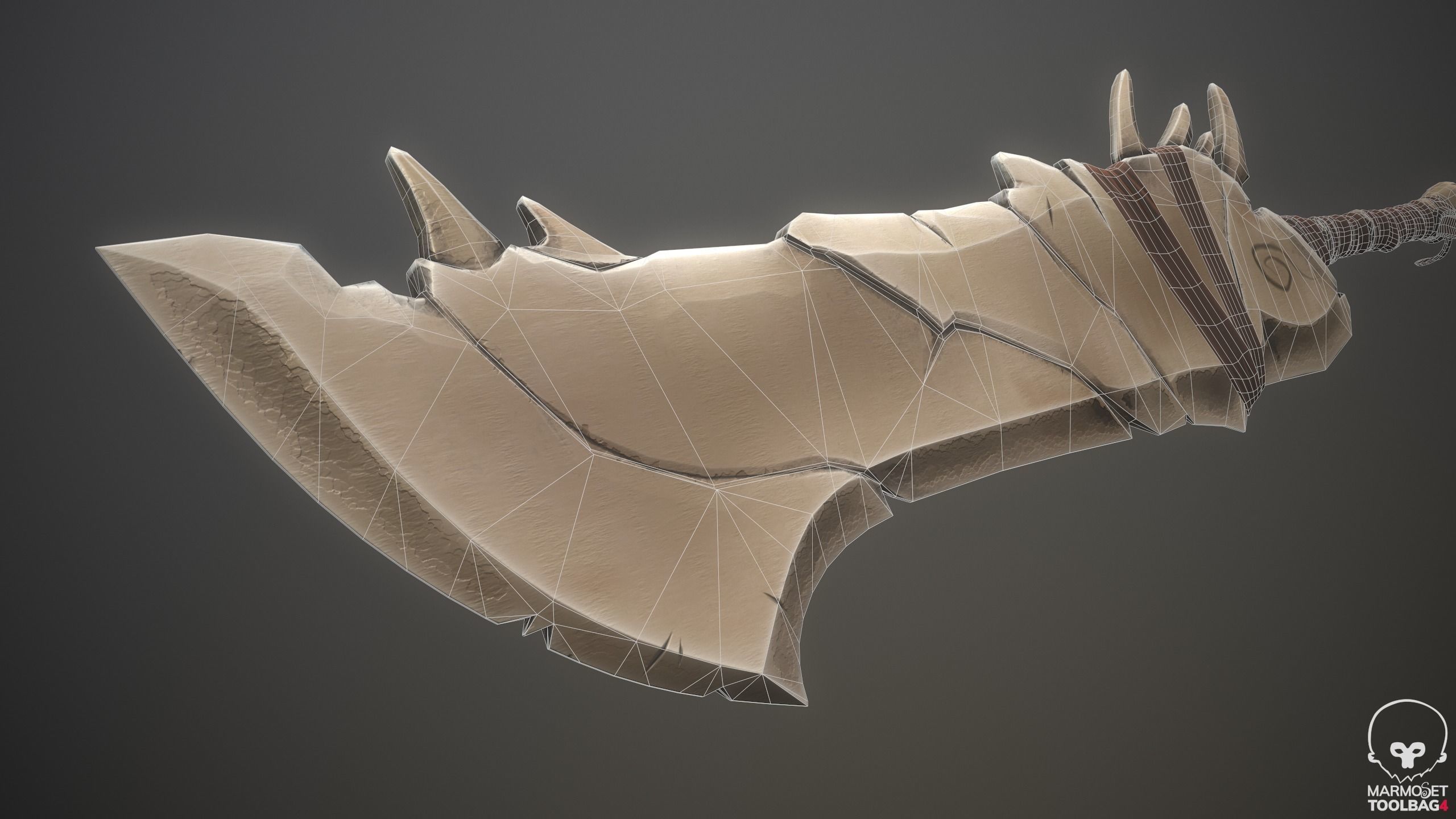 3D model Bone greatsword VR / AR / low-poly | CGTrader