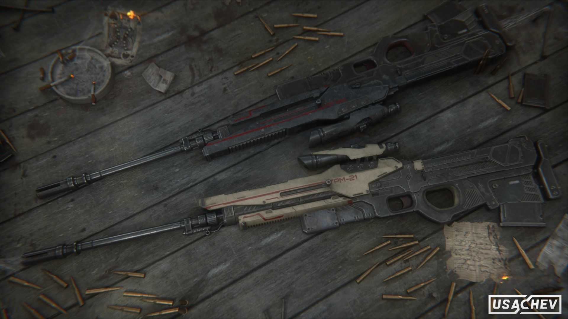 3D model AM-21 Sniper Rifle Game-ready UE4 VR / AR / low-poly | CGTrader