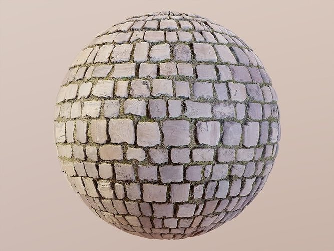 Cobblestone PBR Texture Texture | CGTrader