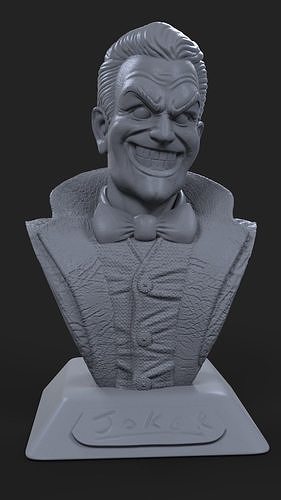 Joker Bust free 3D model 3D printable | CGTrader