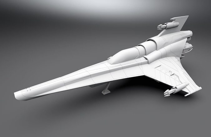 Colonial Viper Mk VII scale model 3D model 3D printable | CGTrader