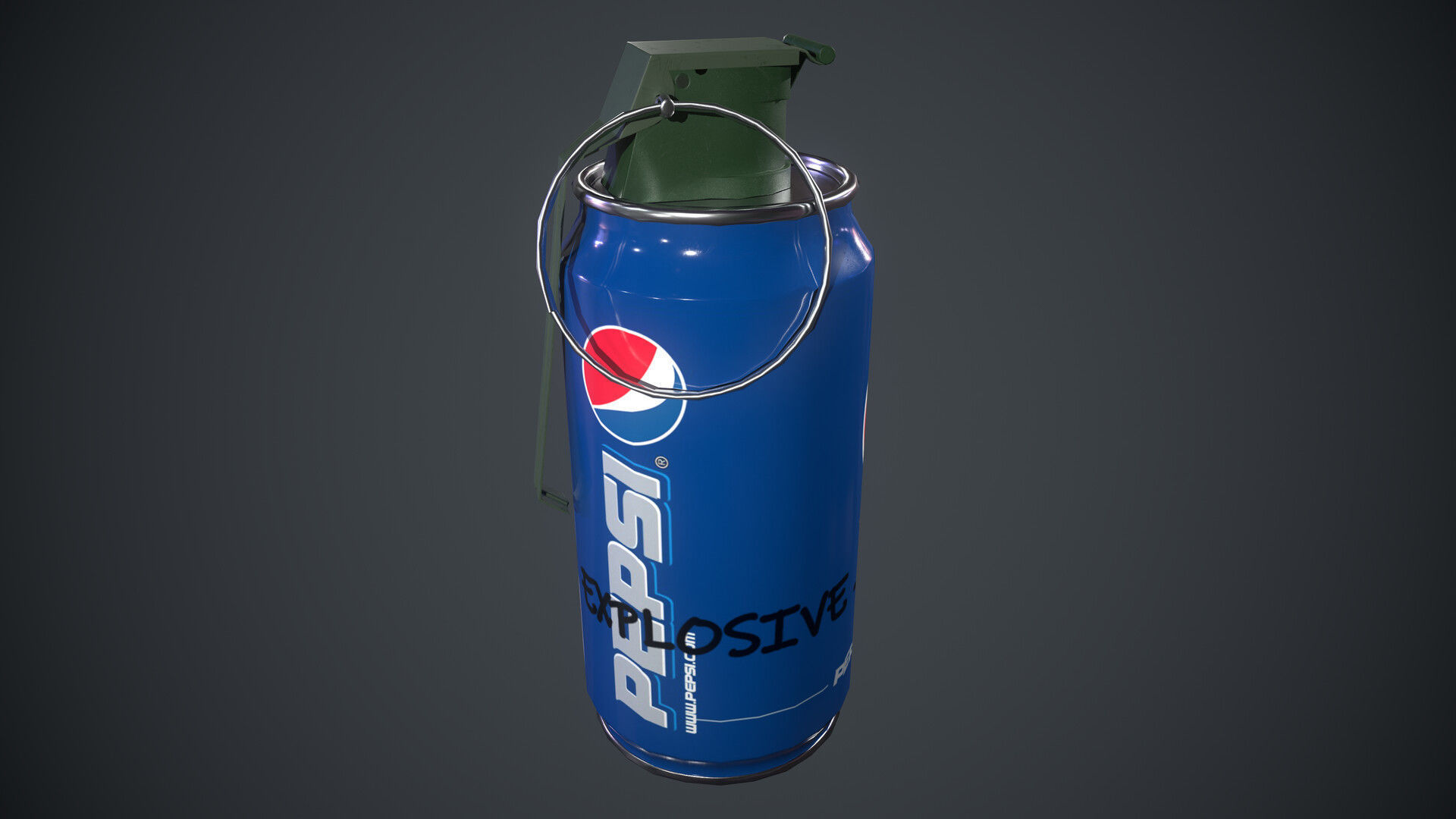 A homemade pepsi grenade 3D model | CGTrader