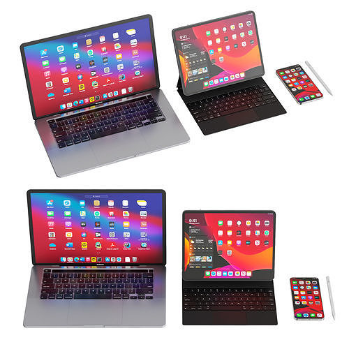 Apple Set 02 3D model | CGTrader