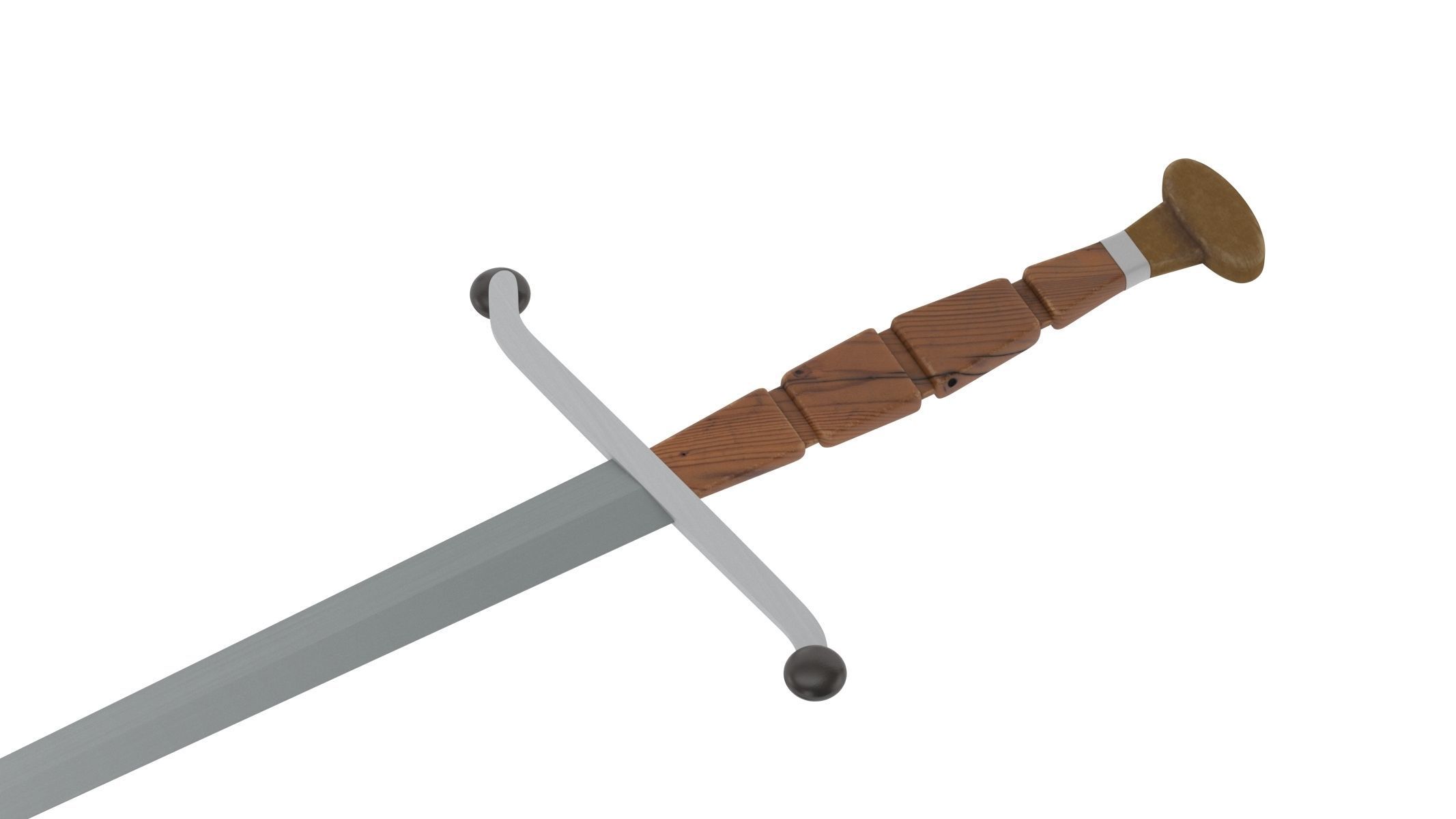 3D model Estoc medieval sword icon in cartoon style VR / AR / low-poly ...