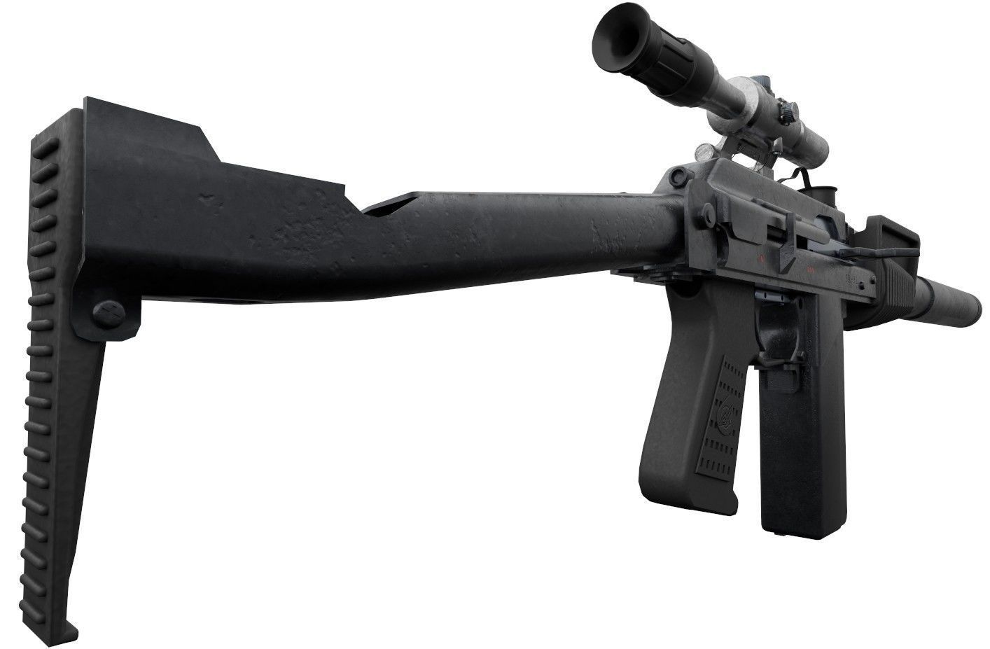 3D model GAMEREADY ASSAULT RIFLE 9A-91 WITH TELESCOPIC SIGHT PSO-1 VR ...