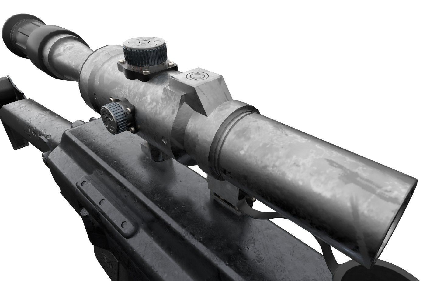 3D model GAMEREADY ASSAULT RIFLE 9A-91 WITH TELESCOPIC SIGHT PSO-1 VR ...