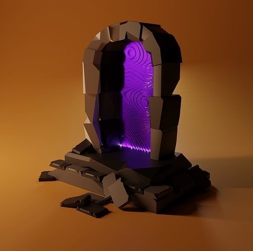 3D model Portal Gate VR / AR / low-poly | CGTrader