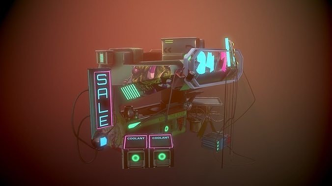 3D model Sci-fi Shop VR / AR / low-poly | CGTrader
