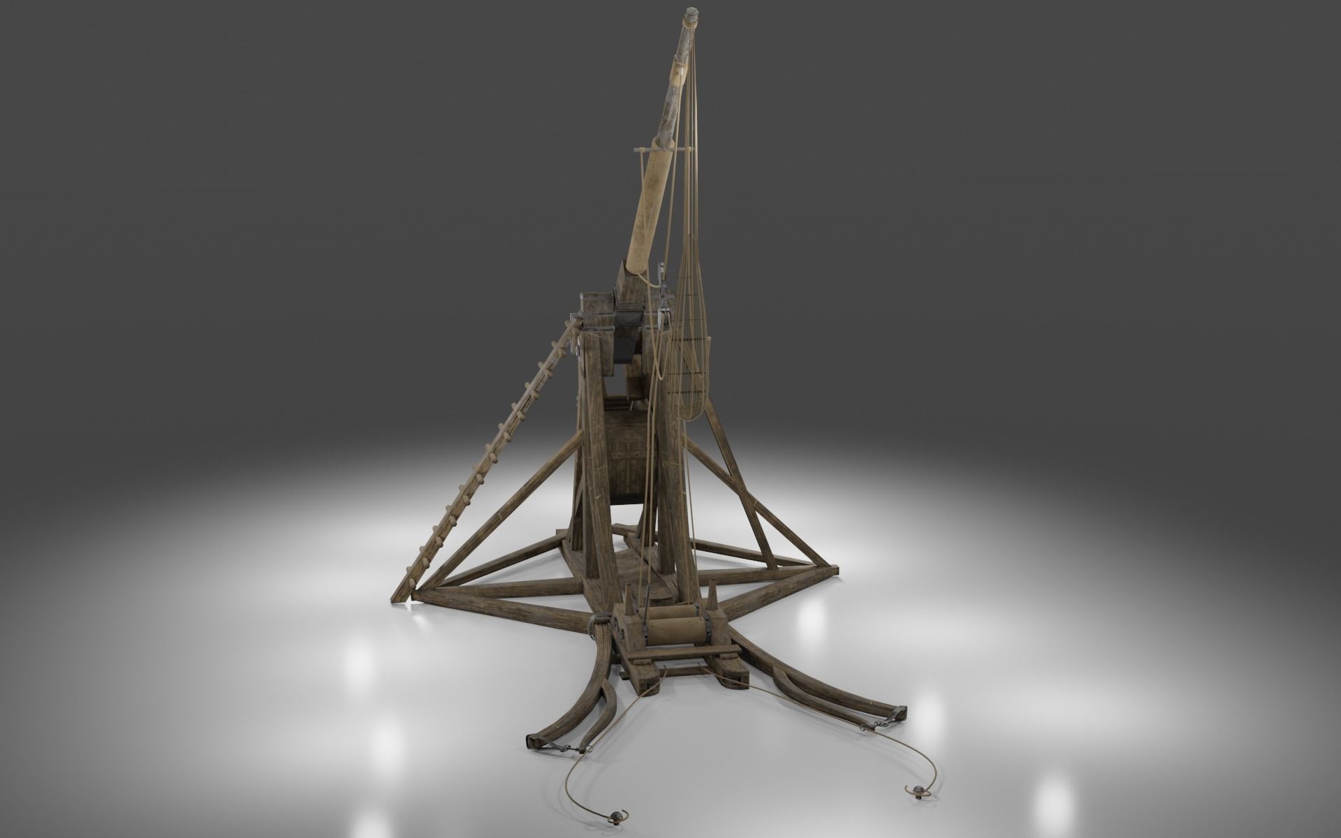 3D model MEDIEVAL Trebuchet VR / AR / low-poly | CGTrader