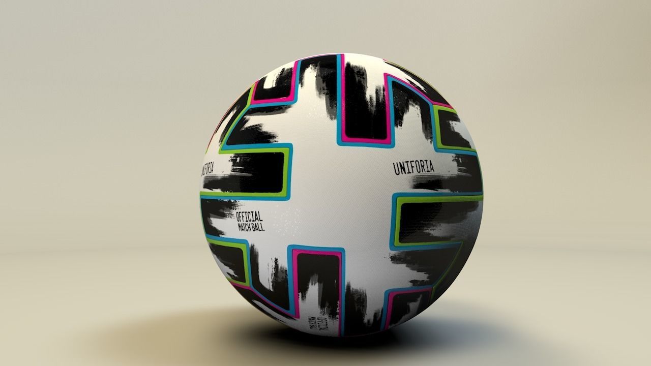 EURO 2020 BALL UNIFORIA 3D model | CGTrader