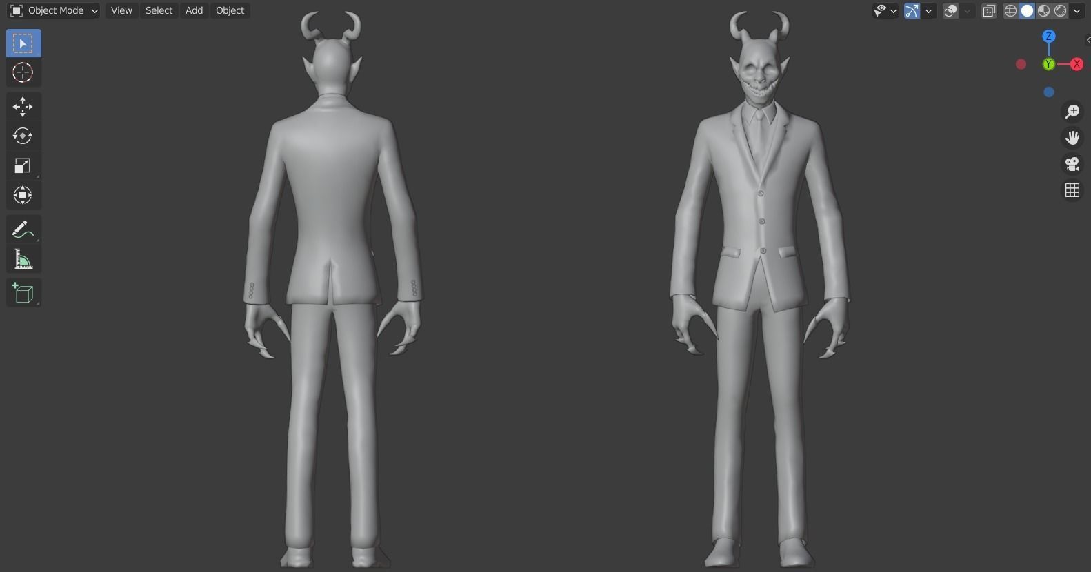 Scary Halloween - The Demon rigged 3D model rigged | CGTrader
