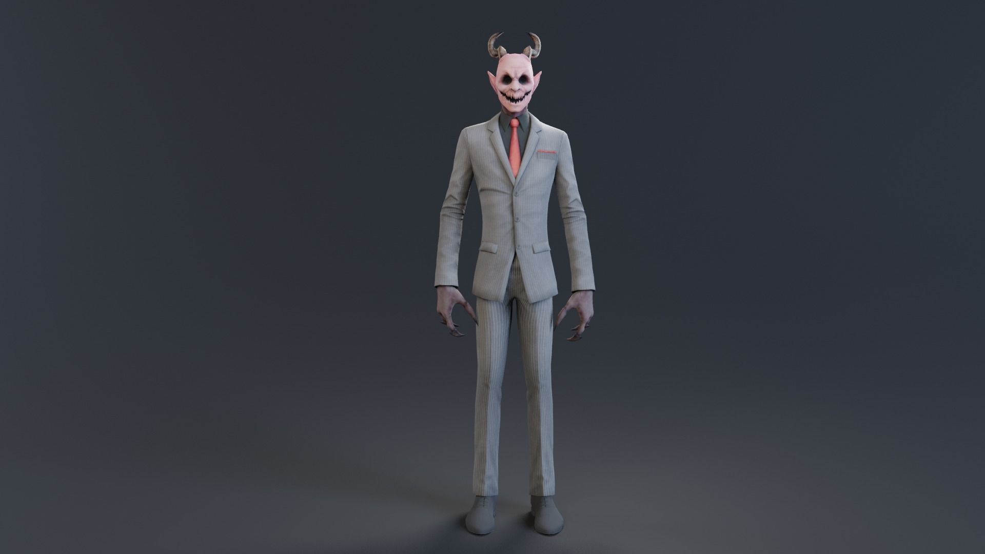 Scary Halloween - The Demon rigged 3D model rigged | CGTrader