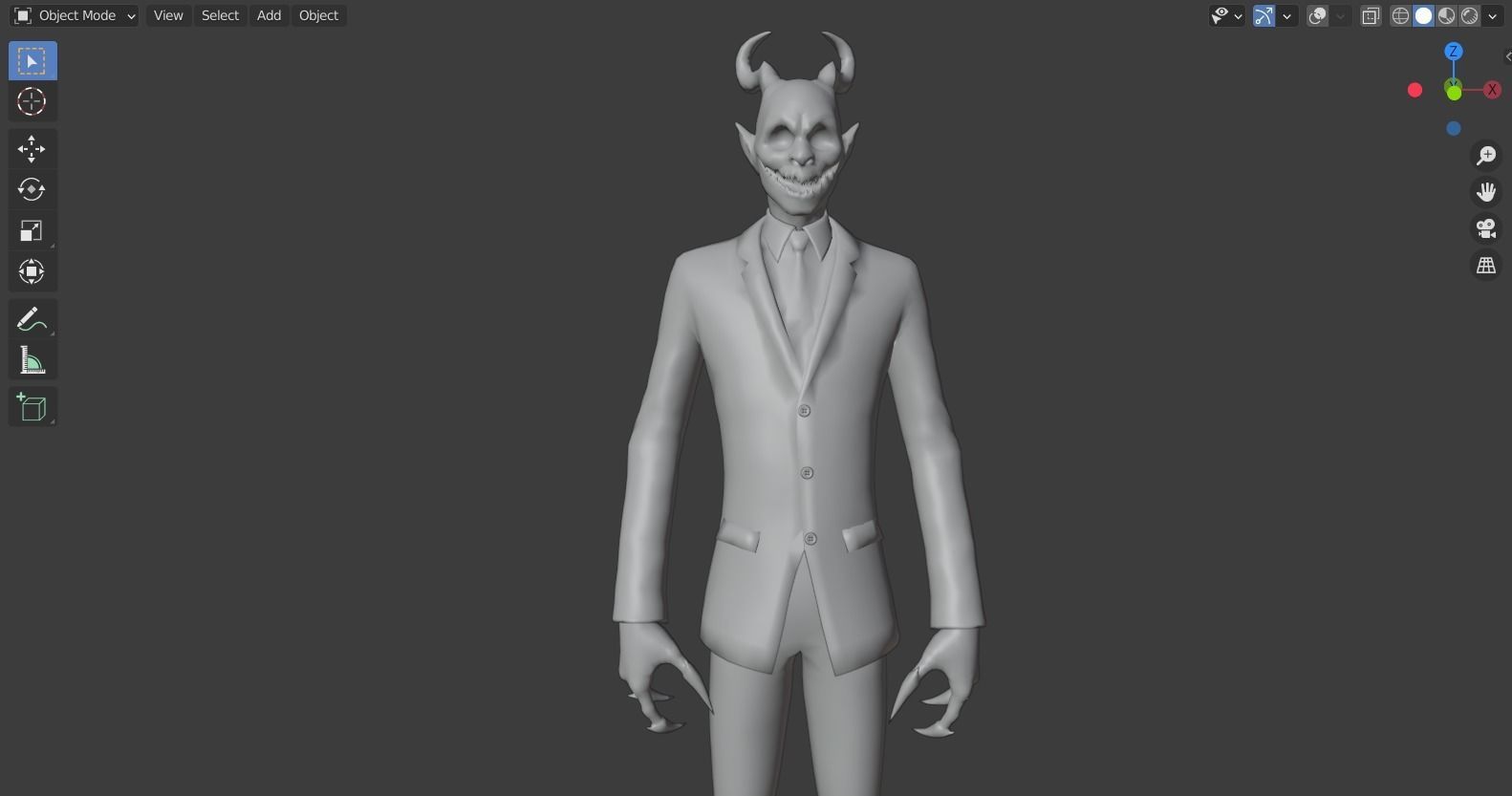 Scary Halloween - The Demon rigged 3D model rigged | CGTrader