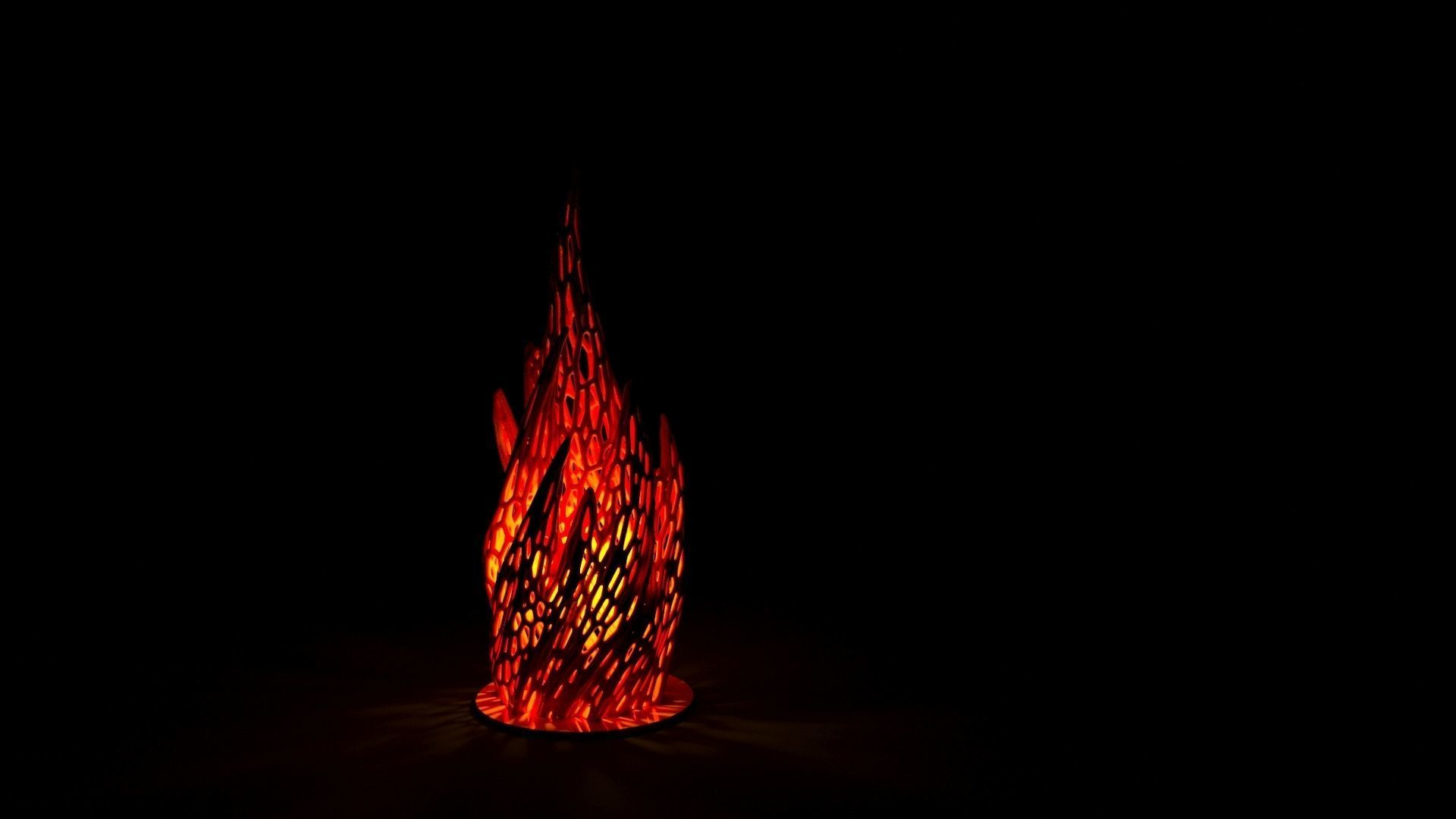 Fire flame 3D model 3D printable | CGTrader