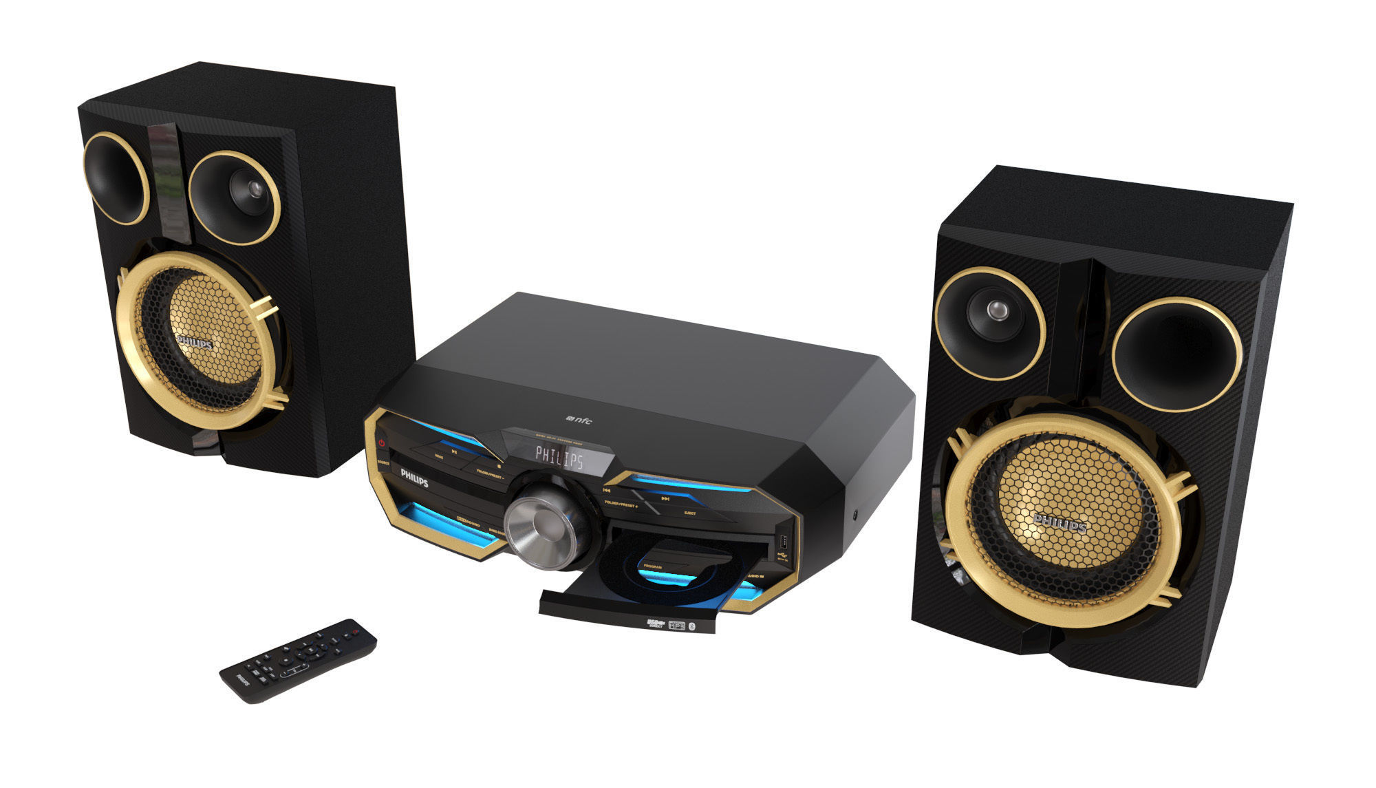 Mini Hi-Fi System Philips FX25 3D model | CGTrader