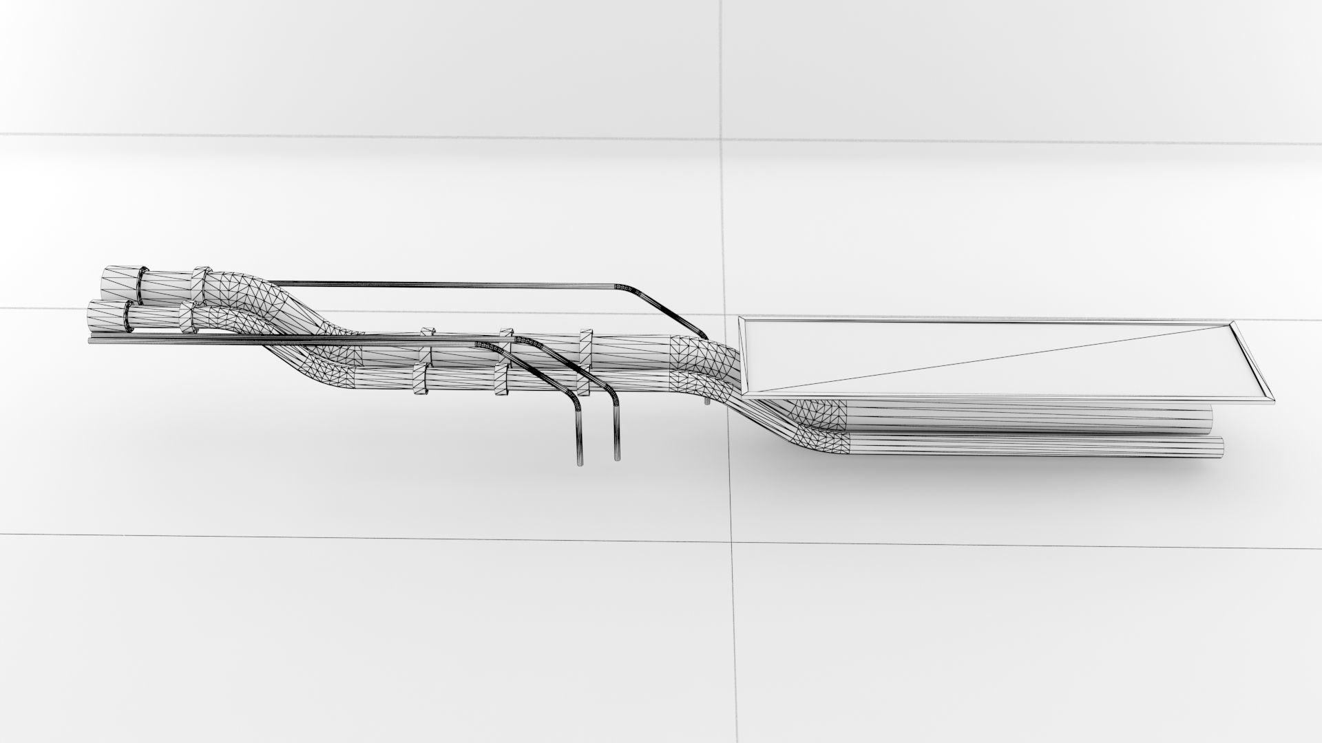 Low poly game ready 3d si-fi pipe asset free VR / AR / low-poly 3D ...