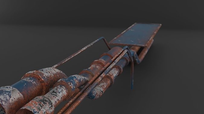 Low poly game ready 3d si-fi pipe asset free VR / AR / low-poly 3D ...
