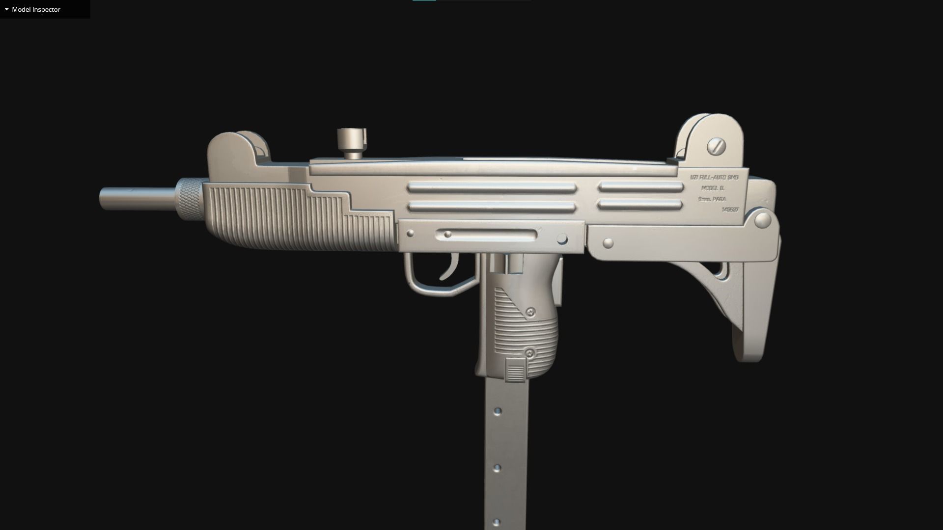 3D model Uzi Submachine gun VR / AR / low-poly | CGTrader