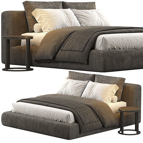 Restoration Hardware Cloud Platform Bed 3D model | CGTrader