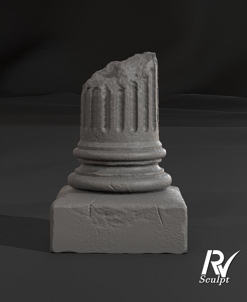 Greek column 3D model 3D printable | CGTrader