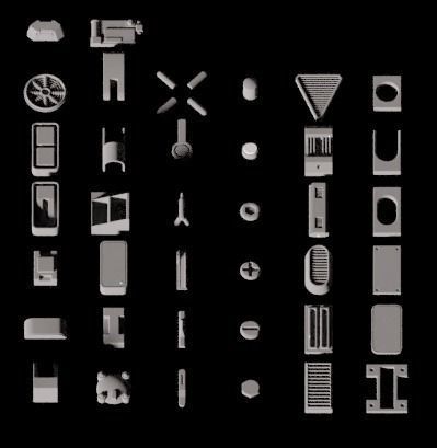 Greeble Pack 3D model | CGTrader