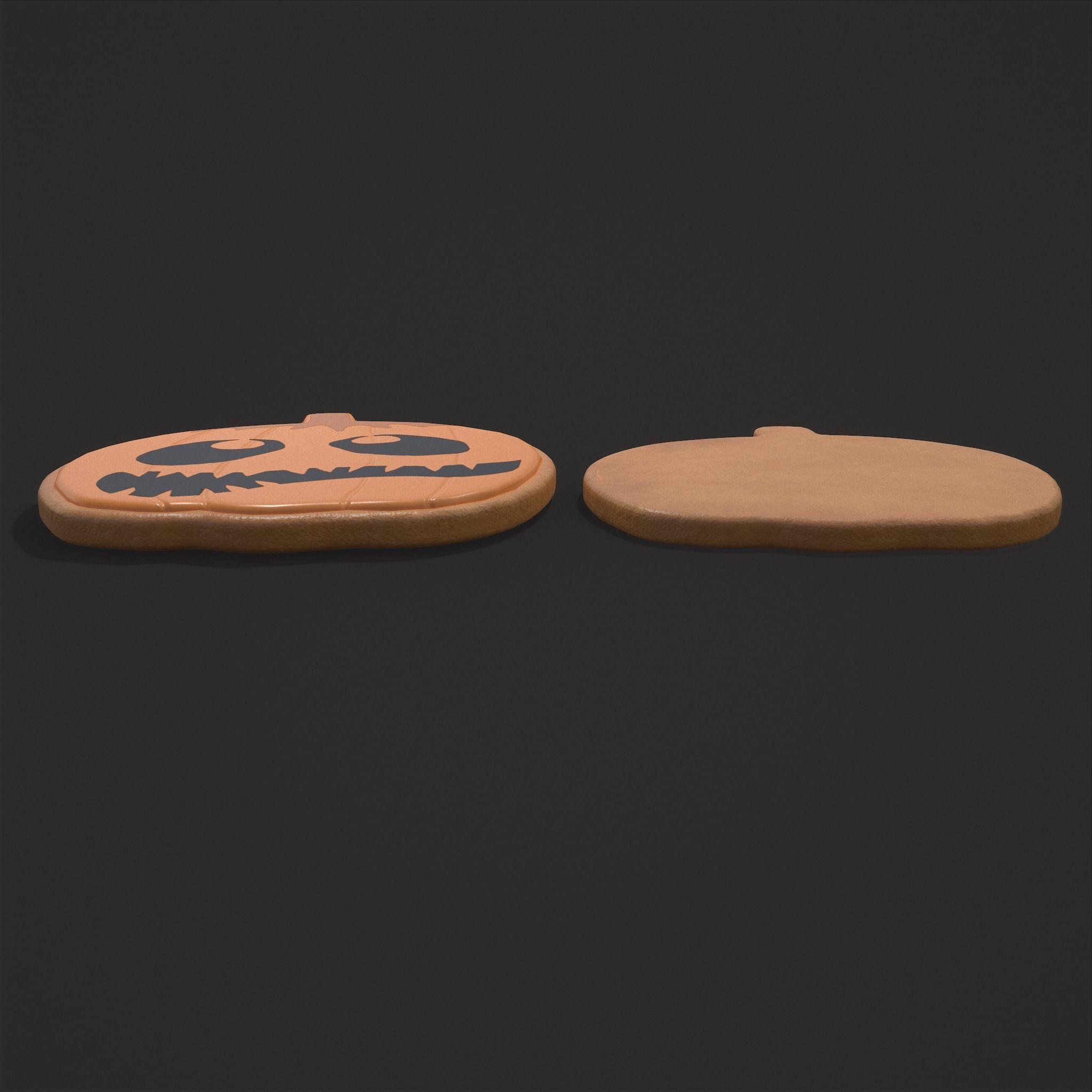 3D model Pumpkin Cookie Teethed Face VR / AR / low-poly | CGTrader