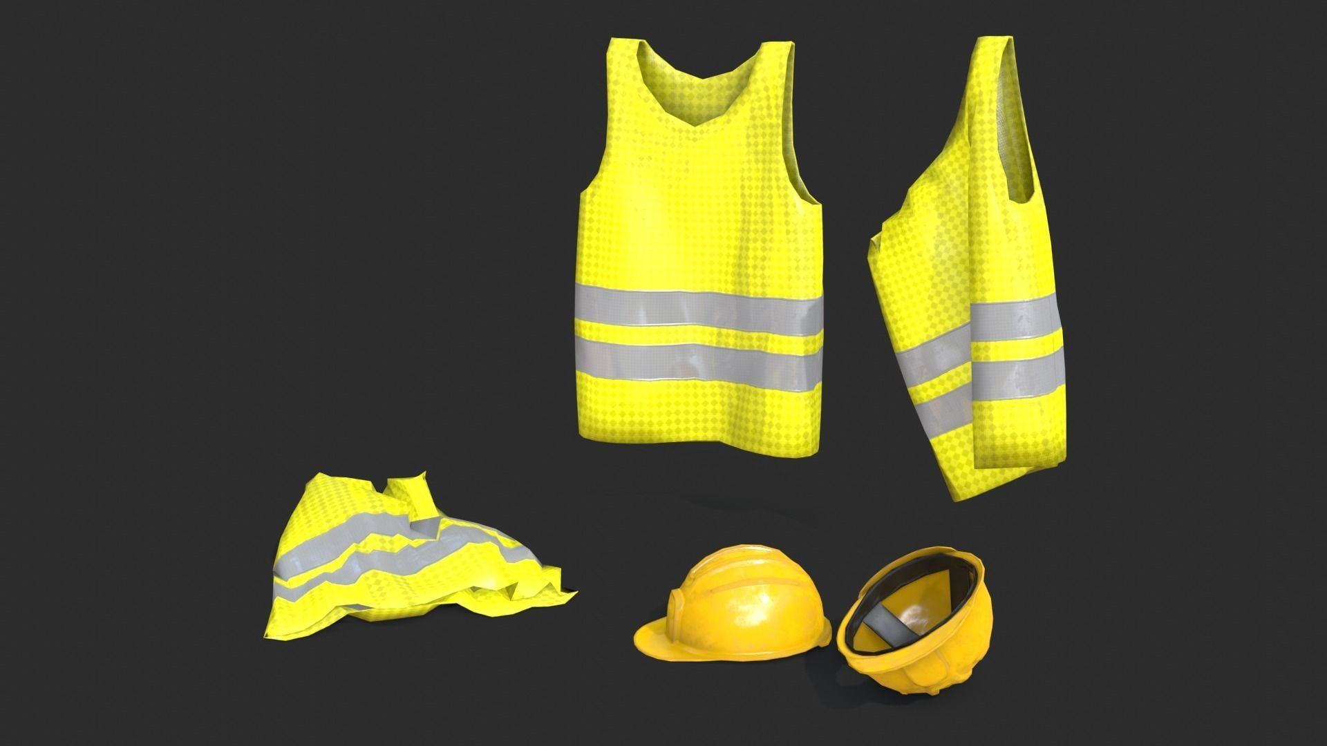 3D model Safety Equipments Set 01 VR / AR / low-poly | CGTrader