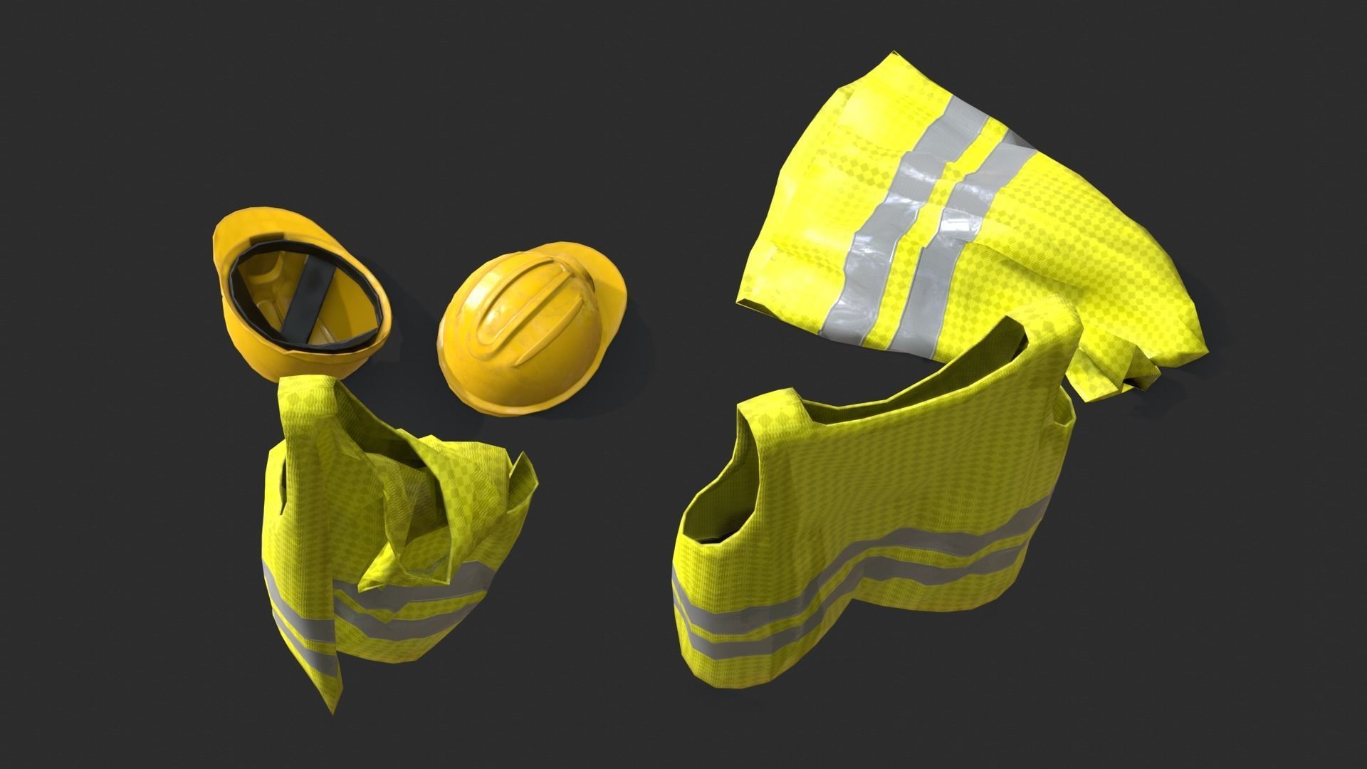 3D model Safety Equipments Set 01 VR / AR / low-poly | CGTrader