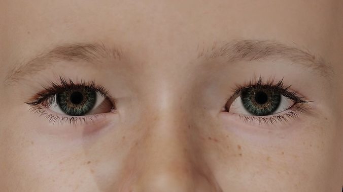 3D model Eyelashes thick VR / AR / low-poly | CGTrader