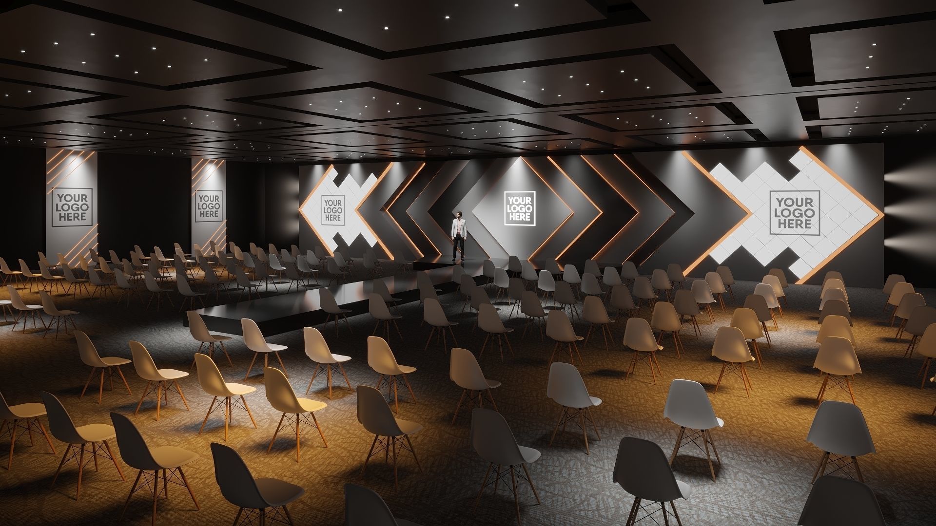 Corporate event 3D model | CGTrader