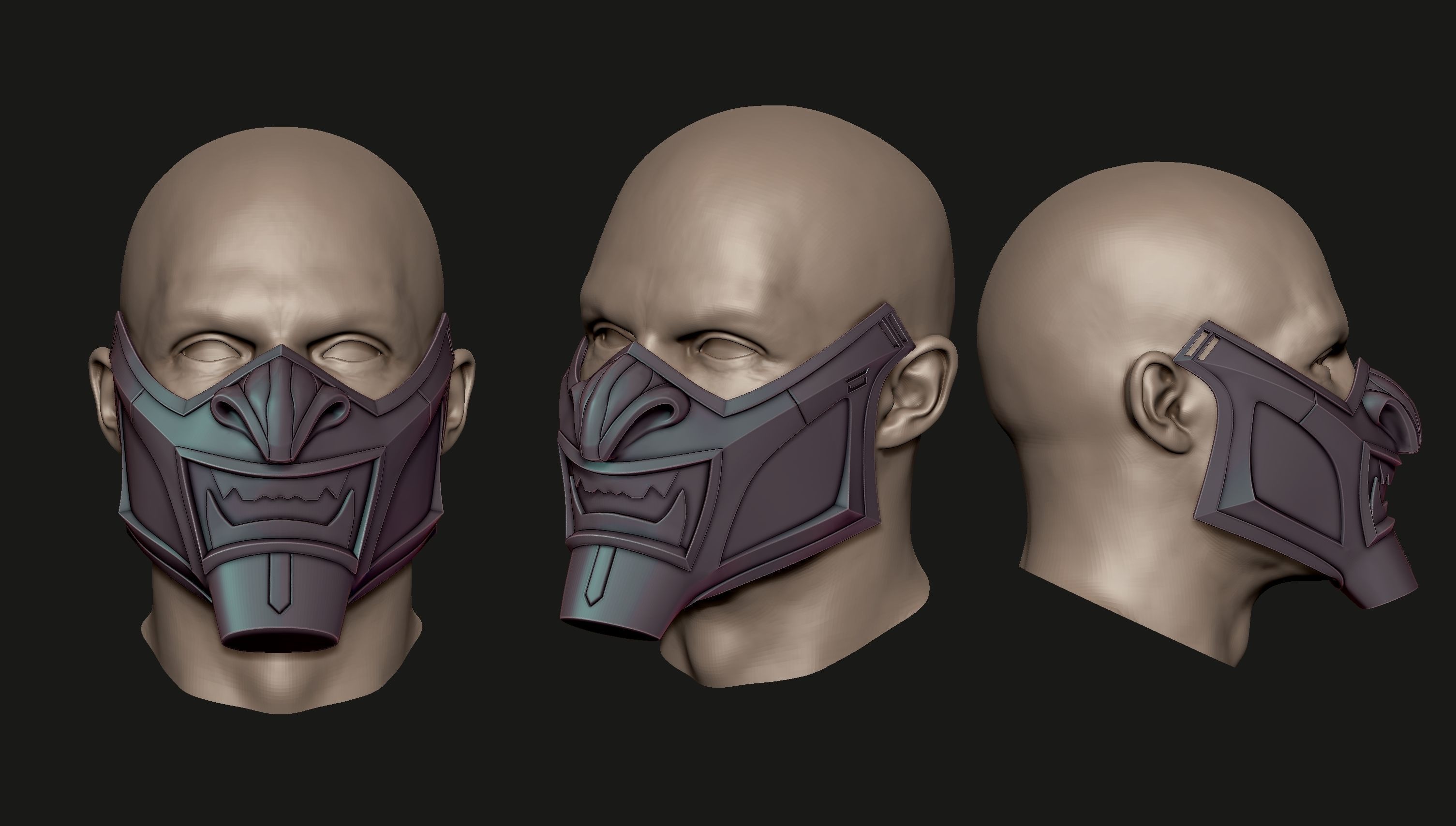 oni mask Custom 3d print 3D model 3D printable | CGTrader