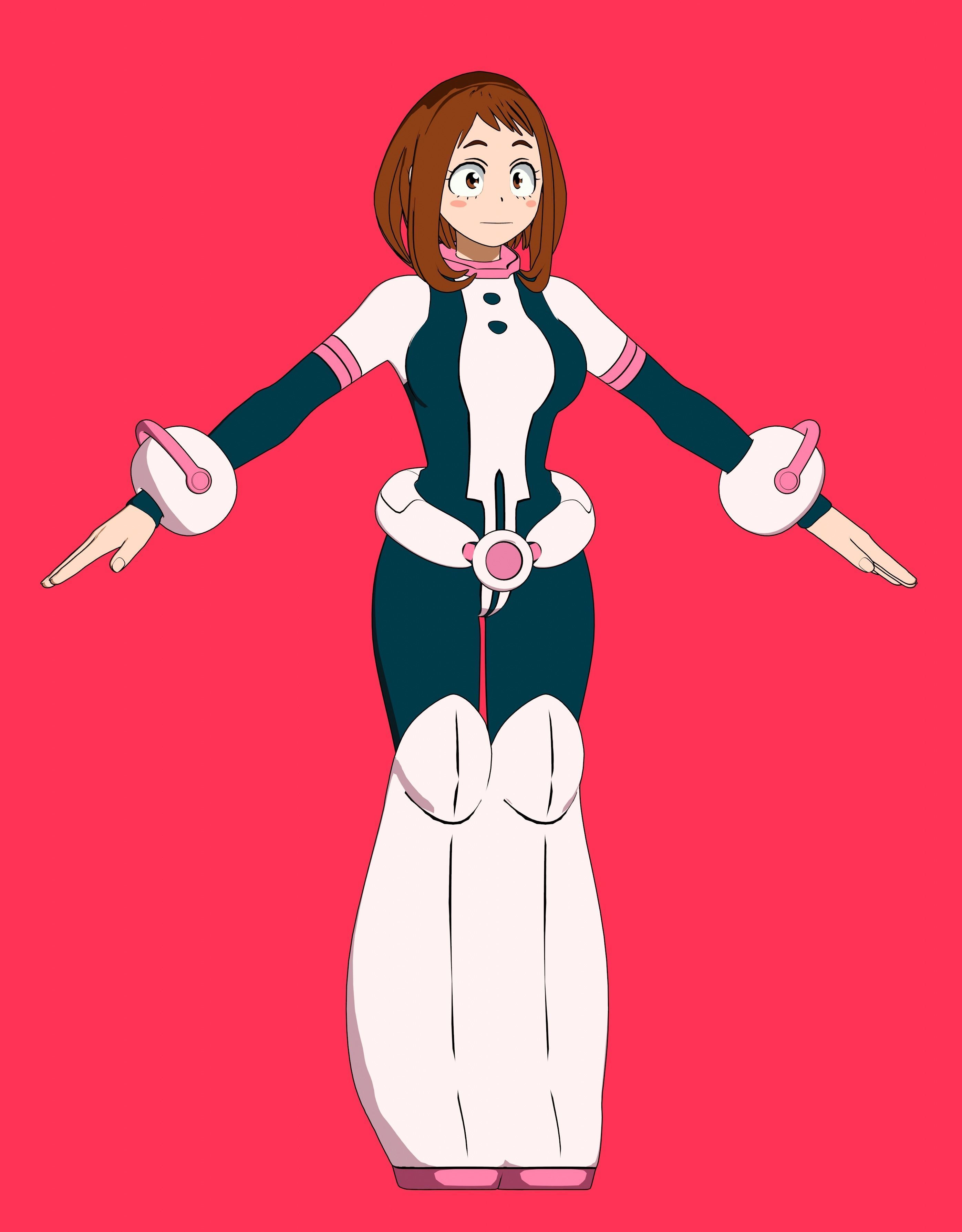 3D model Ochako Uraraka - My Hero Academia Anime - Blender VR / AR ...