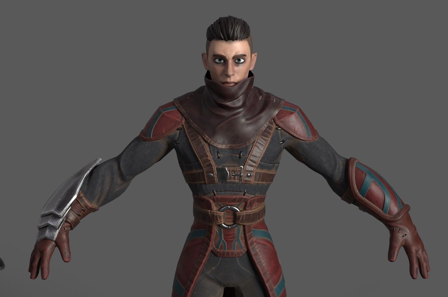 3D model Red Rogue rigged character for Unreal engine 4 and Unity VR ...
