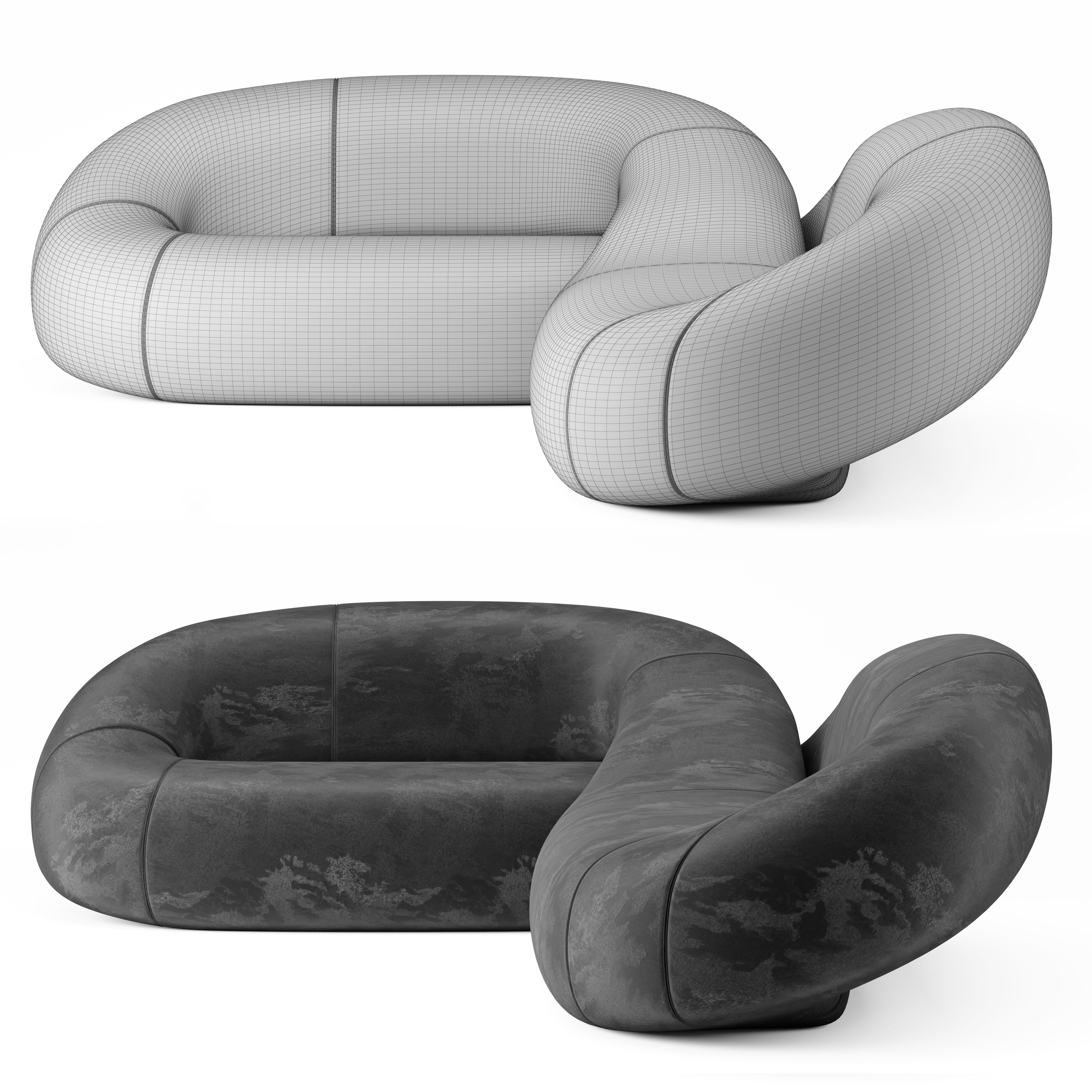 Natuzzi Infinito sofa 3D model | CGTrader