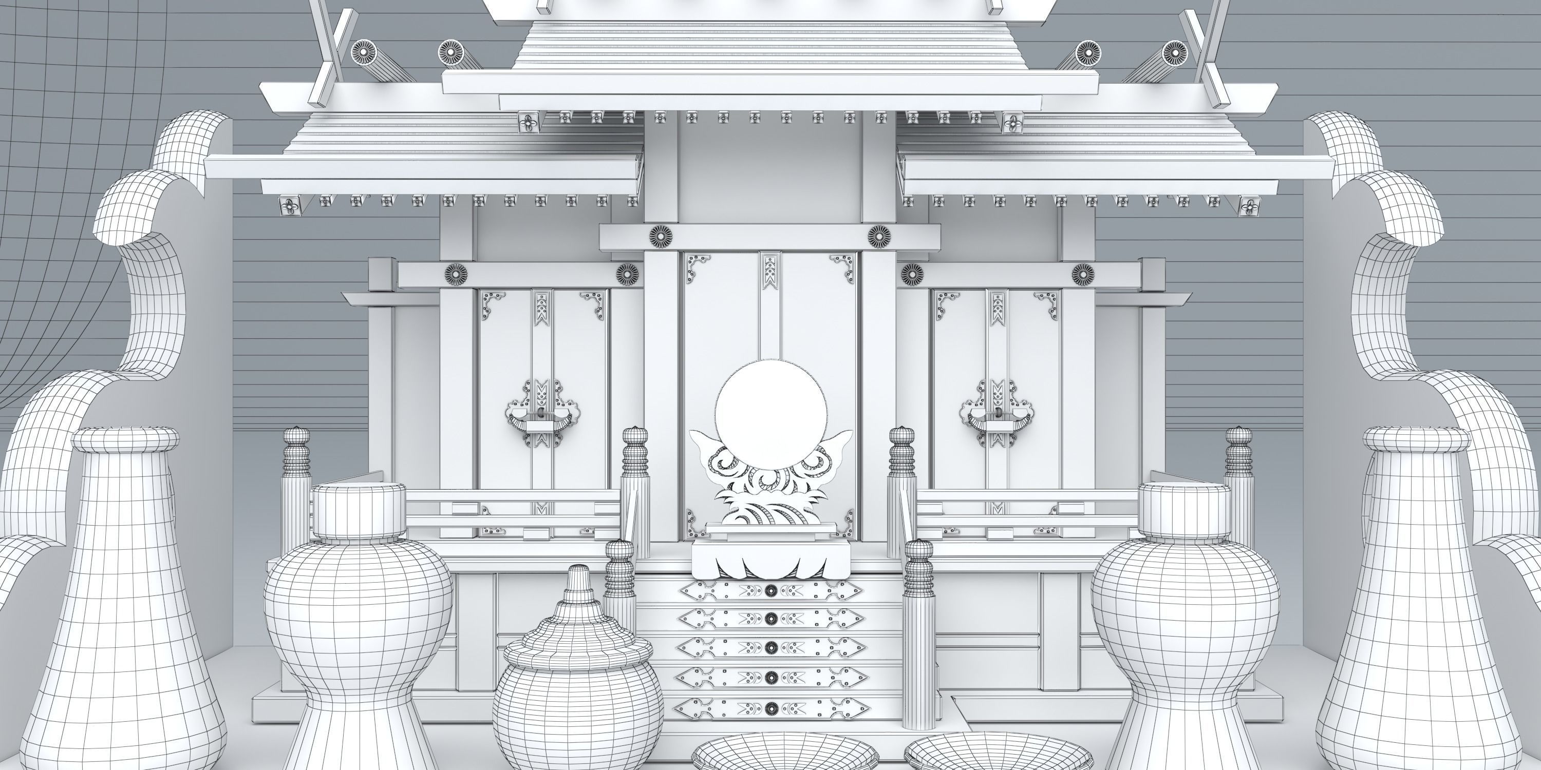 KAMIDANA SET 3D model | CGTrader