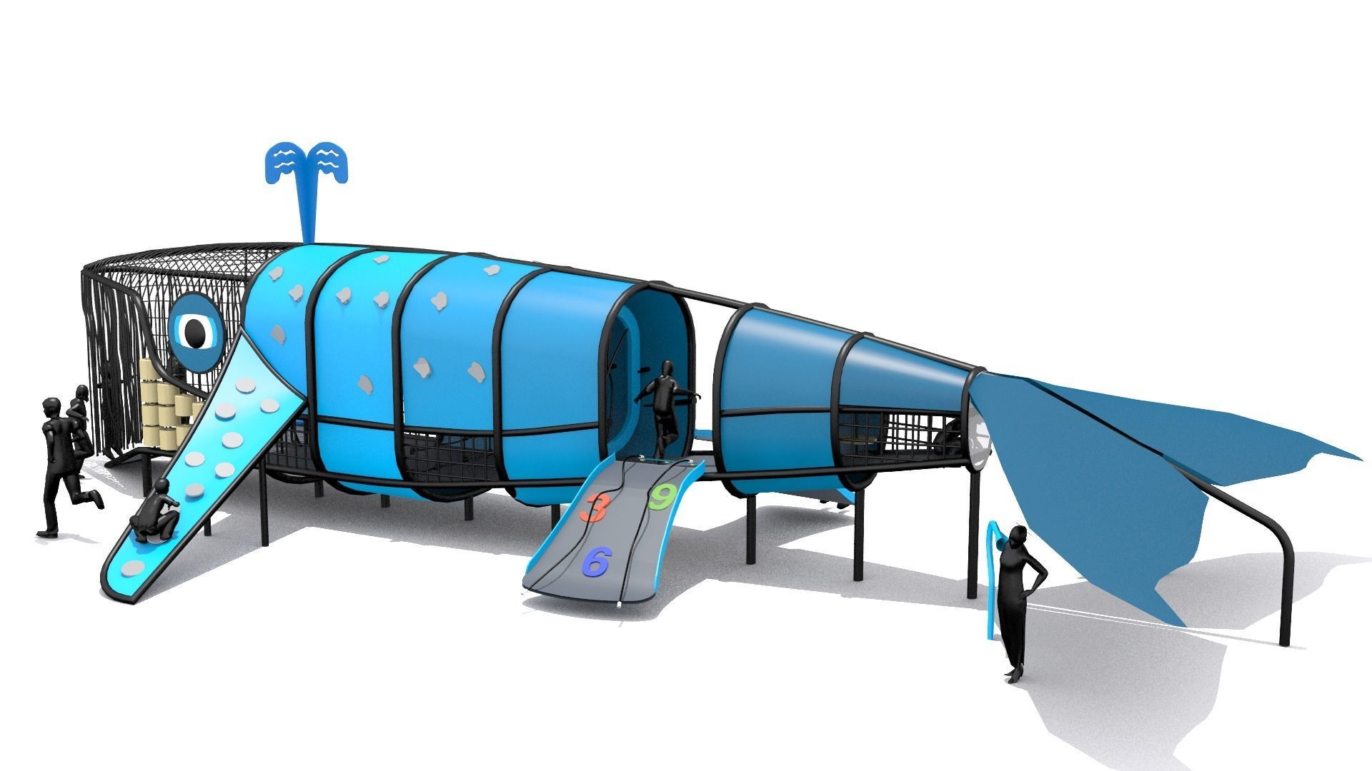Whale Playground 3D model | CGTrader