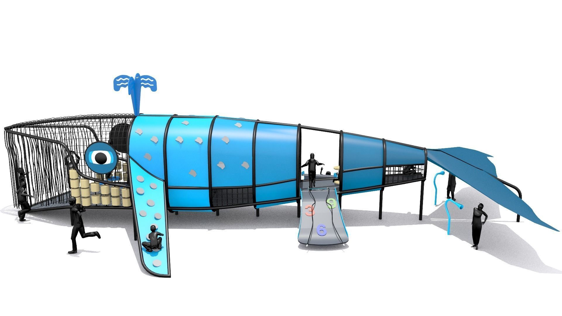 Whale Playground 3D model | CGTrader