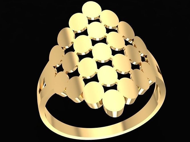 ladies texture ring 2815 3D model 3D printable | CGTrader
